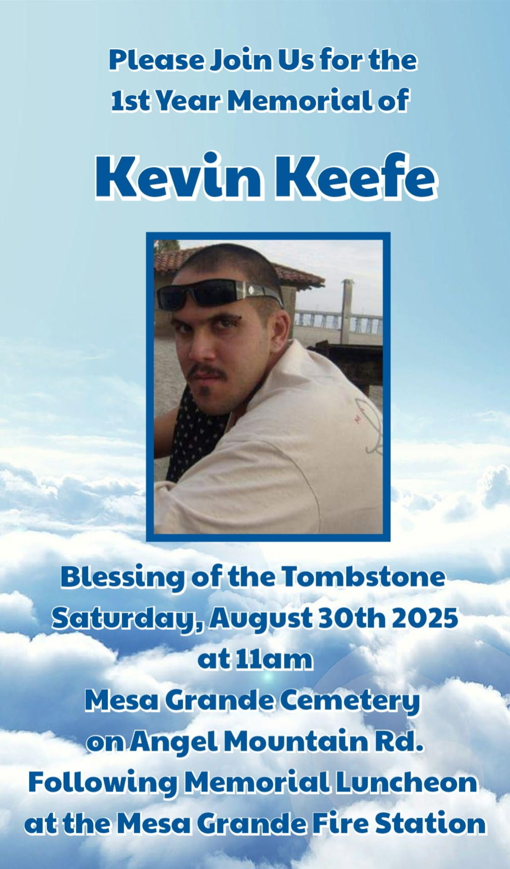 Kevin Keefe 1 Year Memorial - Mesa Grande