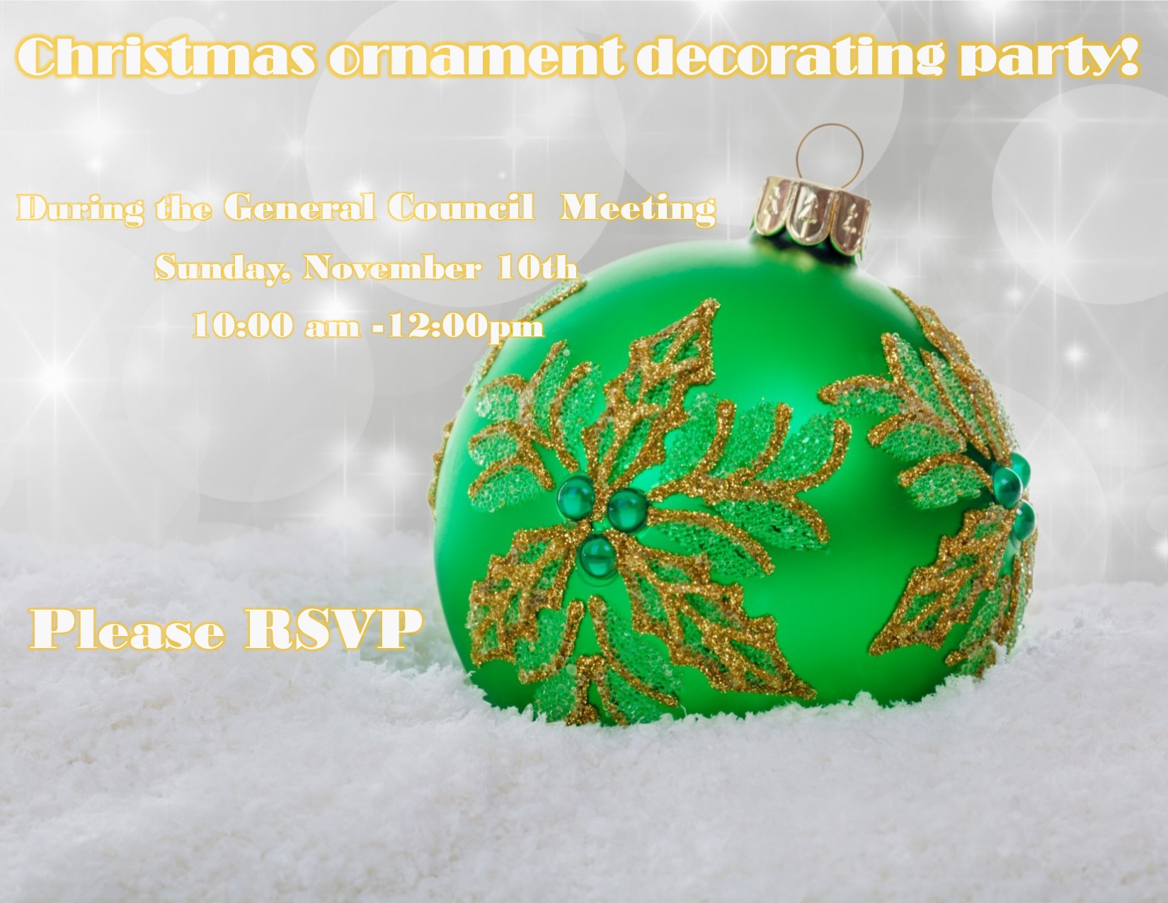 Ornament-decorating-party - Mesa Grande